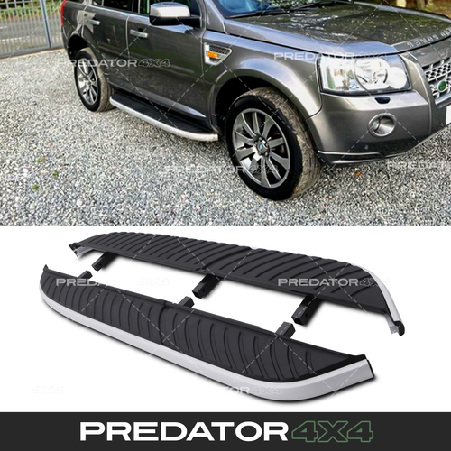 RUNNING BOARD SIDE STEPS FOOT RAILS FOR LAND ROVER FREELANDER 2 L359 ...