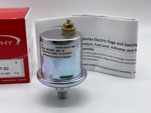 MURPHY ESP-80 PN# 05701860 1 WIRE PRESSURE SENDER 1/8" K | eBay