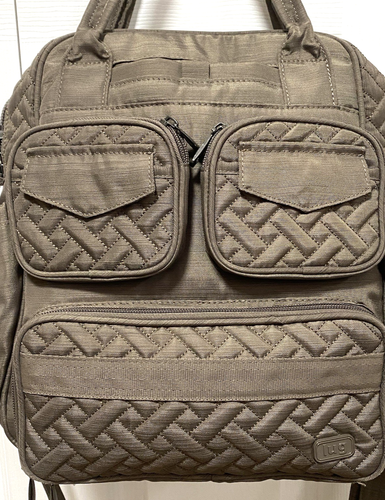 Lug Mini Puddle Jumper Tote Brushed Walnut-Beige Interior | eBay