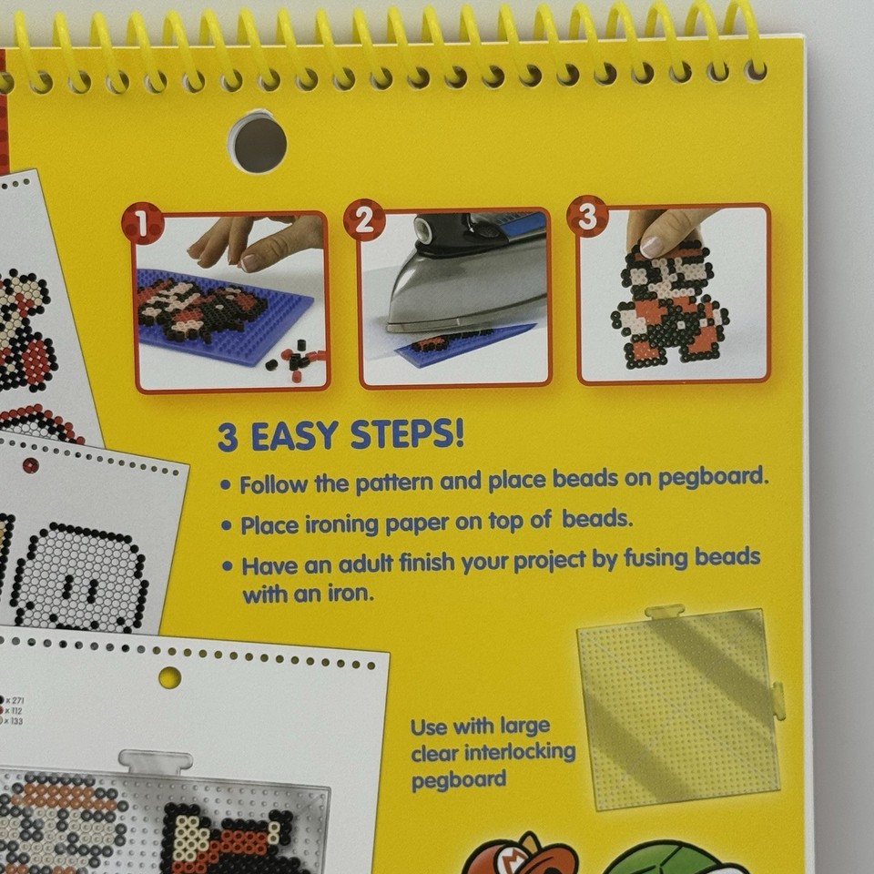 Perler Super Mario Bros 3 Fused Bead Pattern Pad 61 Sprites 14 Sheets ...