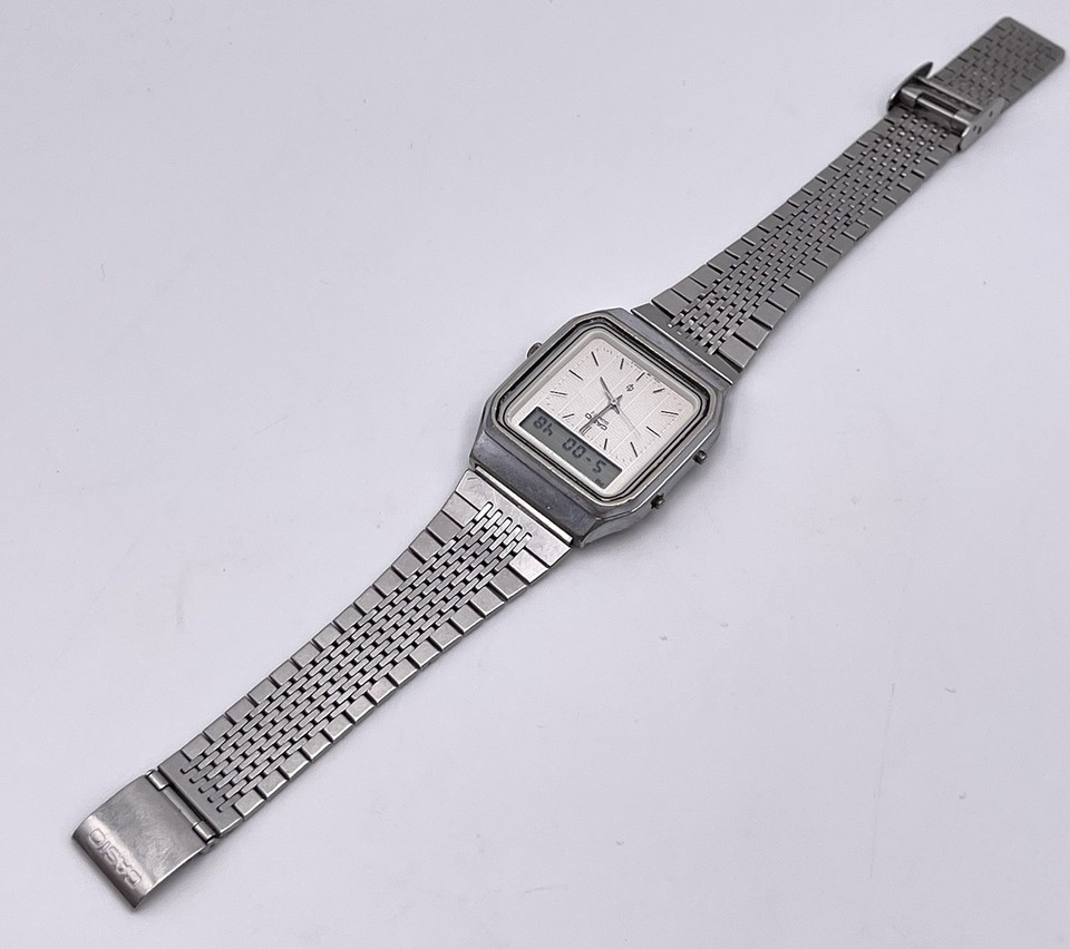 Vintage Casio 320 AT-552 Janus Touchscreen Calculator Ana-Digi Watch ...