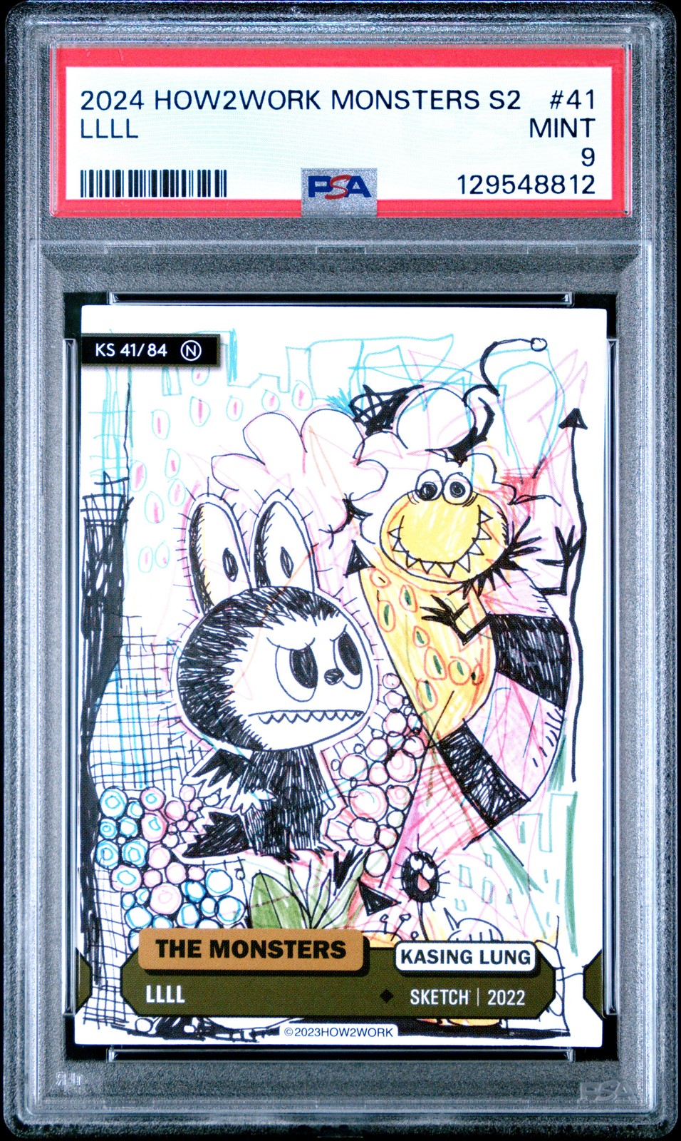 2024 HOW2WORK X KASING LUNG THE MONSTERS SER 2 #41 LLLL PSA 9 | eBay