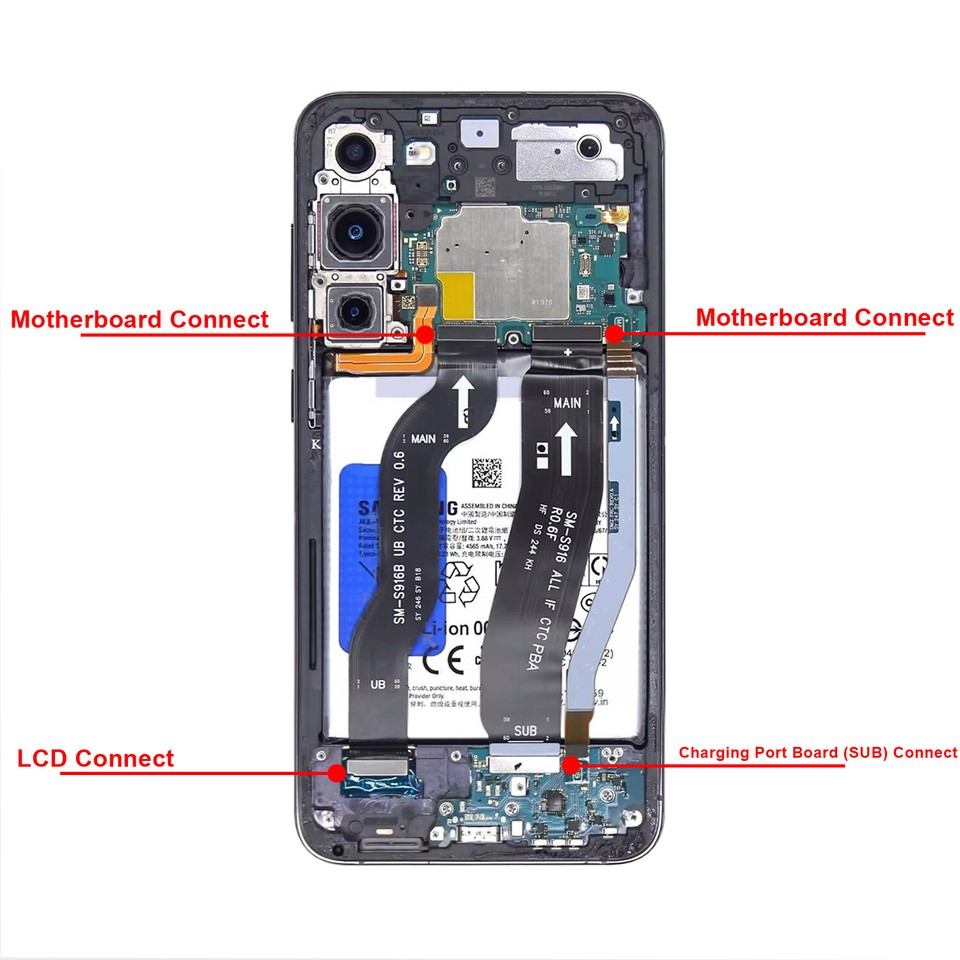 LCD Display or SUB Motherboard Flex Cable For Samsung Galaxy S23 S23 ...