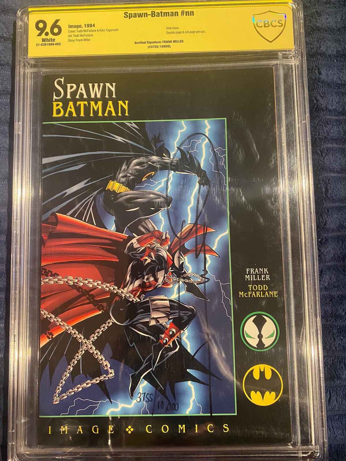 cbcs graded comics spawn-batman 9.6 Frank Miller Signature | eBay