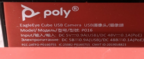 Poly EagleEye CUBE USB Smart Video Conferencing Camera P016 | O583 | eBay