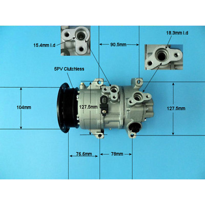 OE SPEC NEW AIR CON PUMP COMPRESSOR FOR TOYOTA AVENSIS 2.0 D-4D COROLLA ...