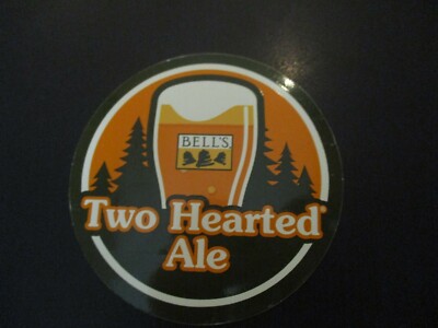 BELLS BREWING TWO HEARTED ALE IPA circle LOGO STICKER decal craft beer ...