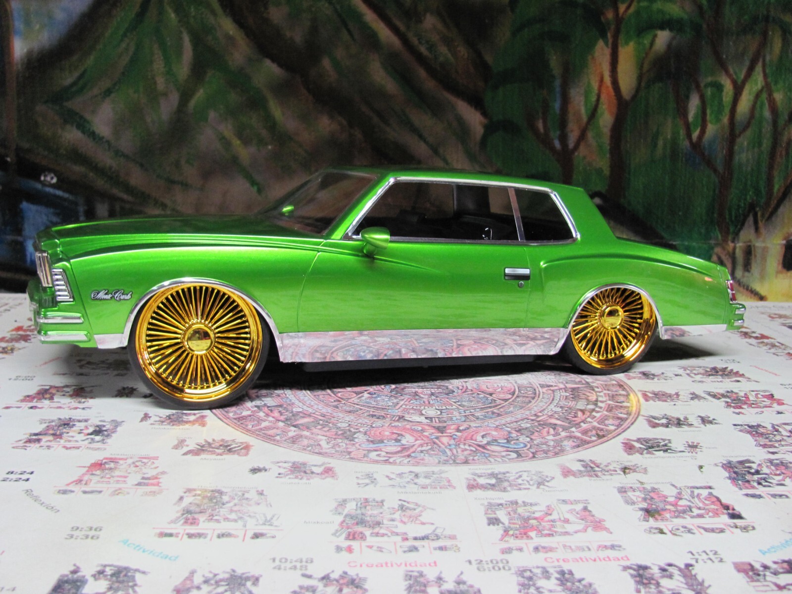 "Gold" 1/10 Redcat R/C Lowrider/Donk 26"ers Wire Wheel & Tire Set HTF ...