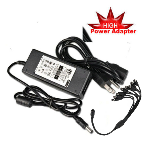 12Volt 5Amp AC DC Power Adapter for CCTV Security Camera 50/60Hz n 8-in ...