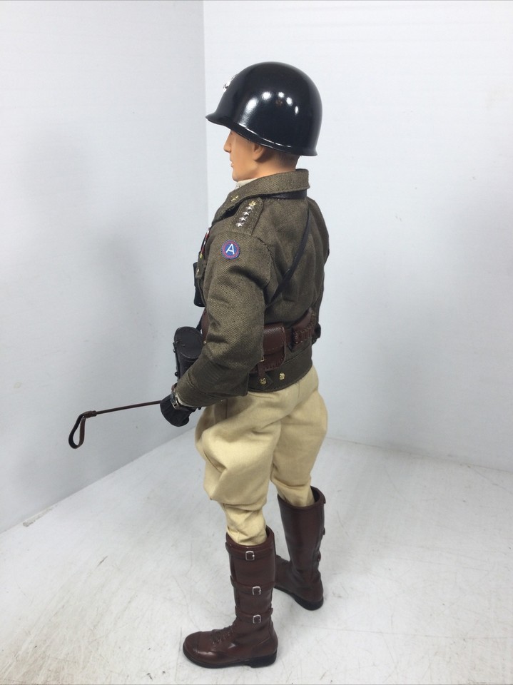 1/6 DRAGON WW2 US 4 STAR GENERAL GEORGE S. PATTON JR 3RD ARMY + COLT ...