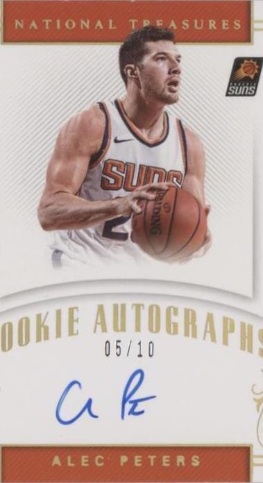 2017-18 Panini National Treasures - Rookie Autographs Alec Peters #154 ...