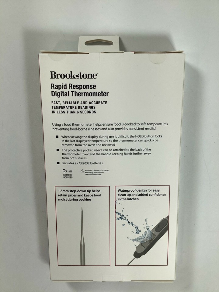 Brookstone Rapid Response Digital Thermometer NEW! NIB | eBay
