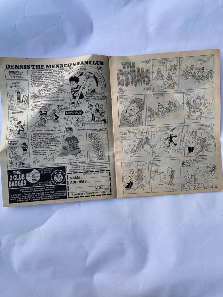 THE BEANO Comic. ISSUE NO: 2573 1991 9TH NOVEMBER VINTAGE RETRO | eBay UK