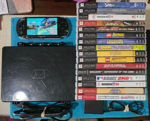 Sony PSP-3001 Playstation Portable Console (Piano Black) Bundle/16 ...