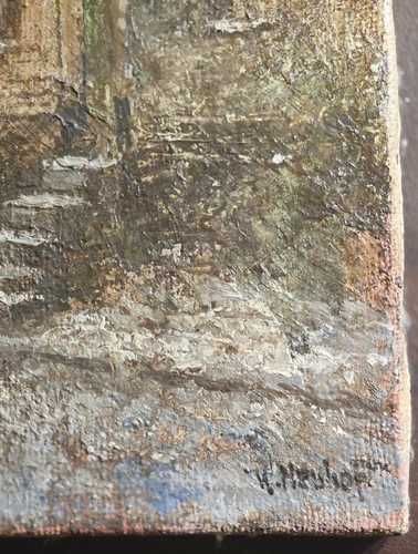 Original Walthere Joseph Neuhof Oil Painting Maastricht City Night ...