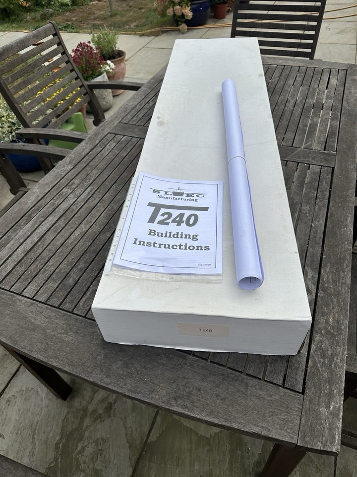 SLEC UK T240 Balsa RC Model Airplane Kit With GF Cowl For Larger Gas Engines | eBay UK