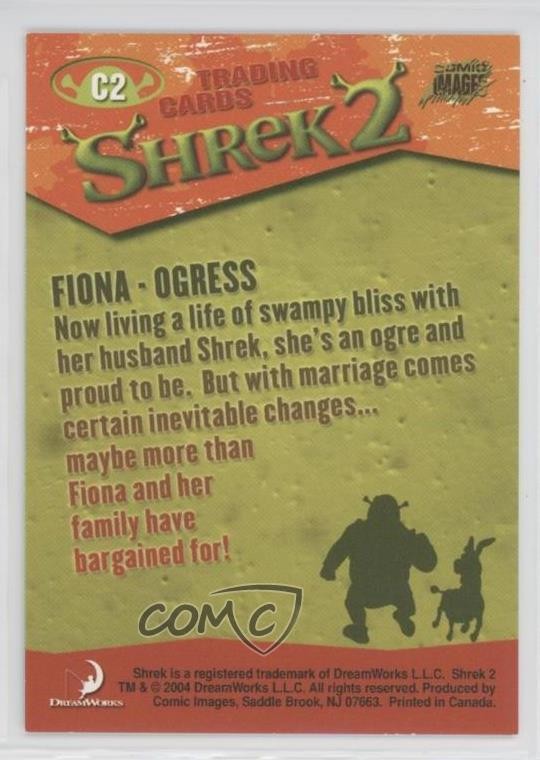 2004 Comic Images Shrek 2 Foil Characters Fiona Ogress #C2 2rz | eBay