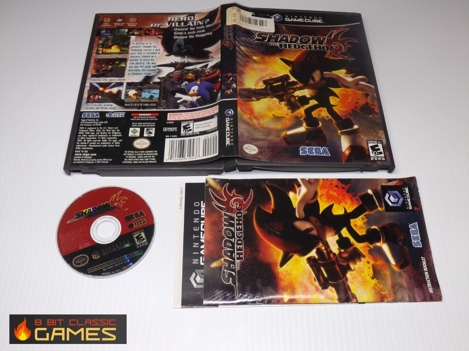 Shadow the Hedgehog COMPLETE - NINTENDO Gamecube & Wii 320a | eBay