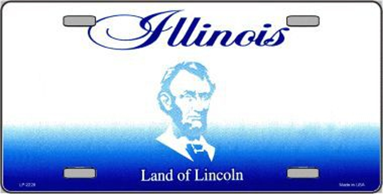 Illinois State Blank Background Metal License Plate Auto Truck Car Home ...