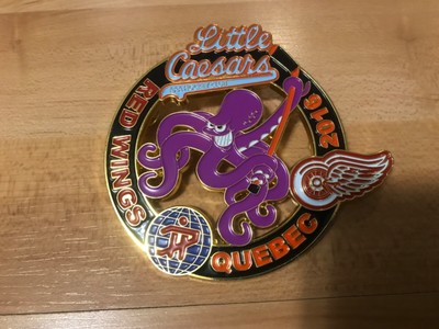 LITTLE CAESARS DETROIT PEE WEE QUEBEC BIG HOCKEY PIN | eBay