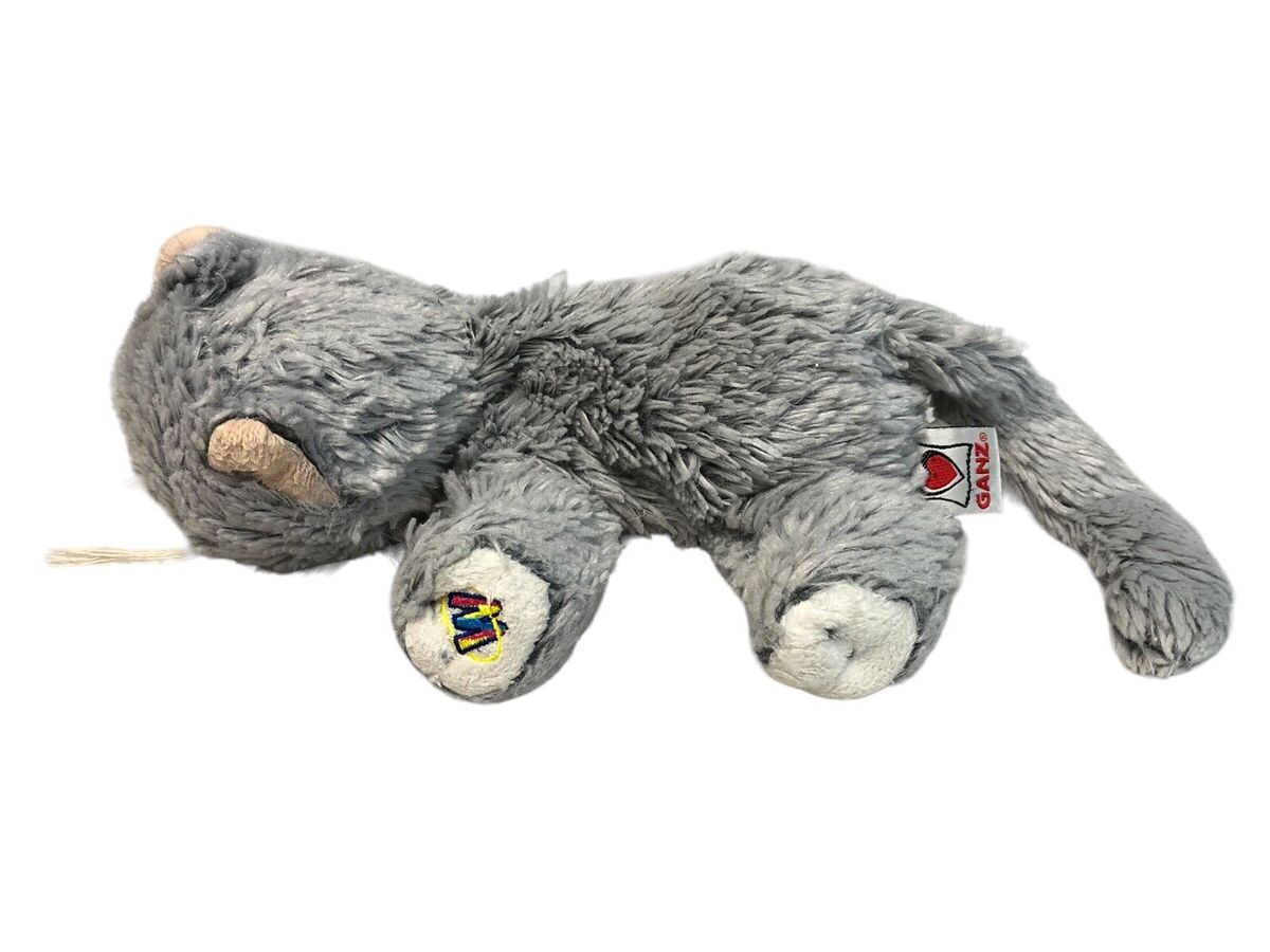 Ganz Webkinz Silversoft Cat HM222 Plush Kitty Silver Stuffed Ganz Webkinz Silversoft Cat HM222 Plush Kitty Silver Stuffed