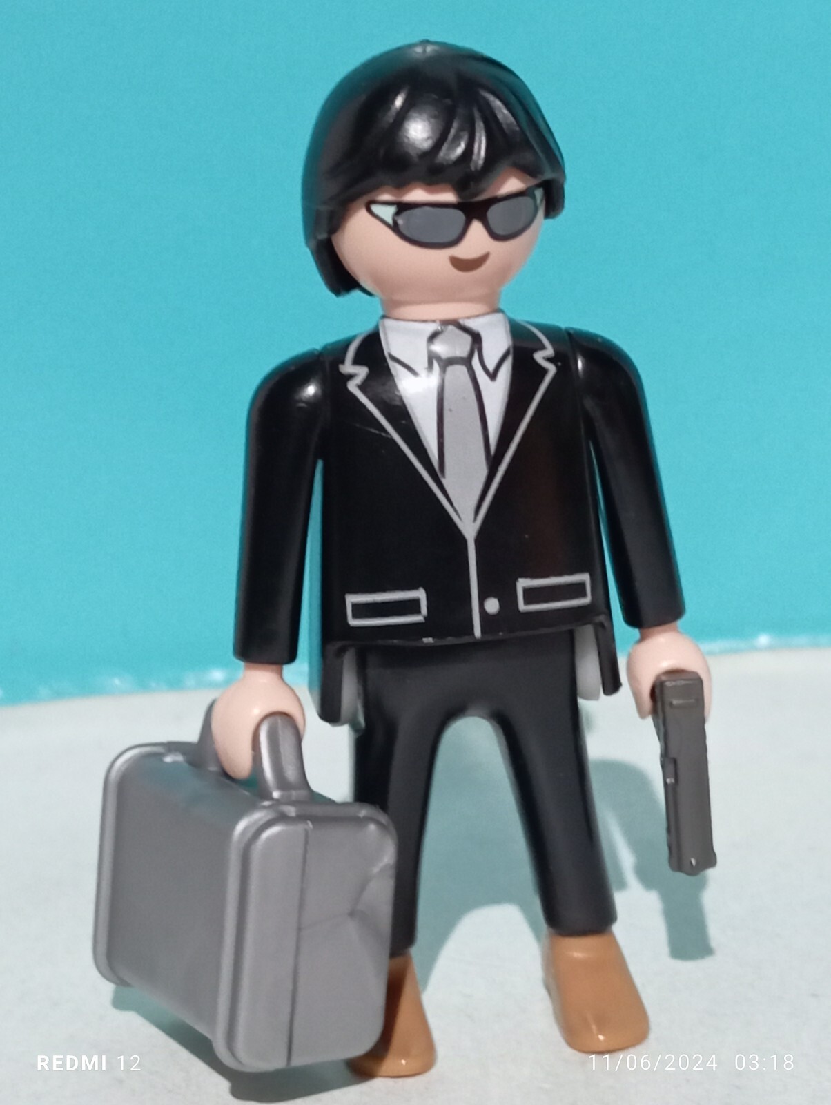 PLAYMOBIL FIGURE SECRET AGENT BRIEFCASE JAMES BOND 007 TOP SECRET ...