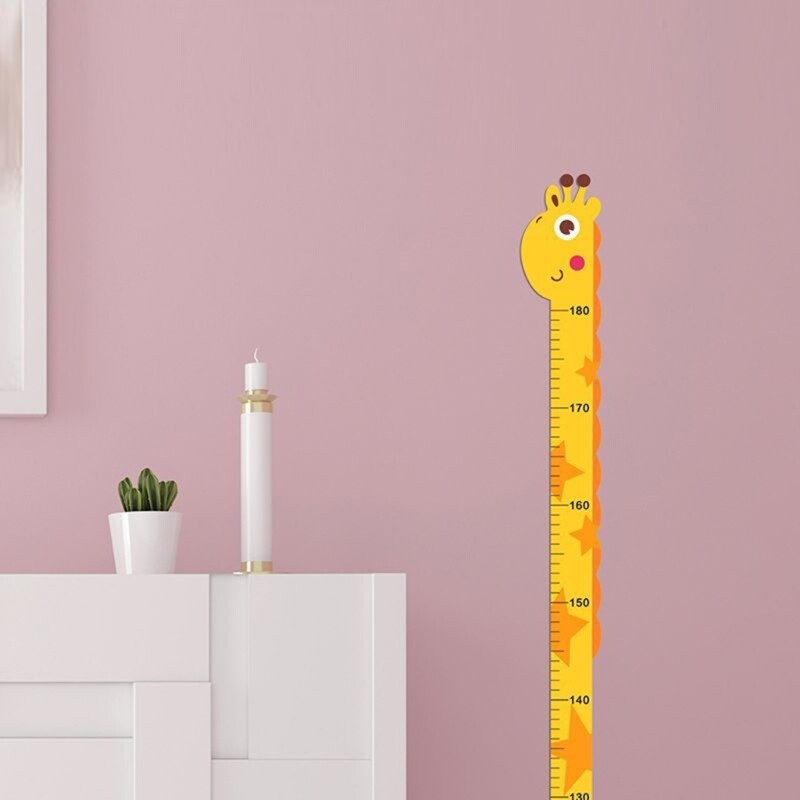 Kids Room Height Growth Chart Ruler for Kids Removable Wall Sticker PVC ...