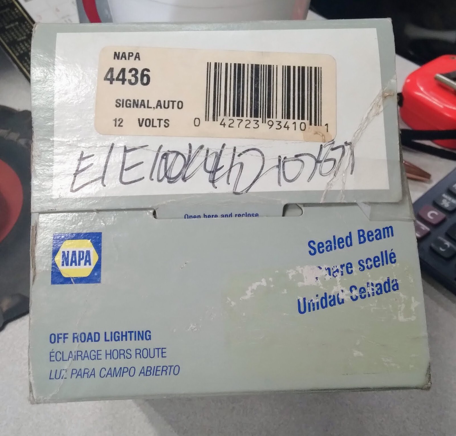 NAPA 4436 12V Sealed Beam Signal Light Bulb Lamp; Spot Light Flood Lamp ...