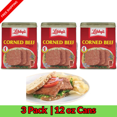 corned beef 12 oz cans 3 pack ready to eat canned meat from brazil by ...
