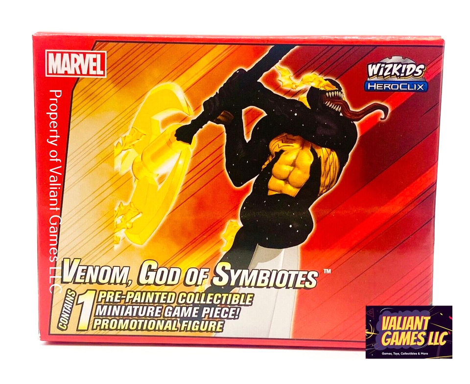 Marvel Heroclix Venom, God of Symbiote #M23-005 w/ Card & Box Wizkids ...