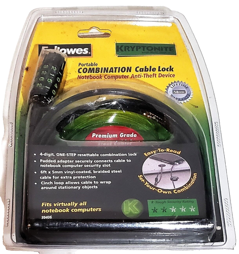 NEW Portable Key Cable Lock Anti-Theft Device for Notebook & Laptop by ...