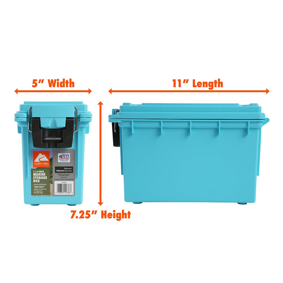 Ozark Trail New Marine Dry Storage Box, Small Storing & Transporting ...