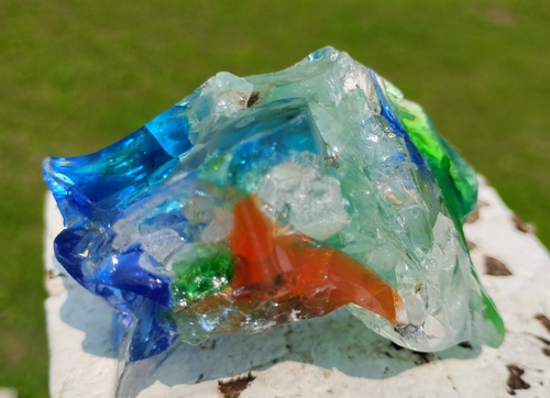 glass rock slag aquarium landscape rocks sea glass colorful slag glass ...