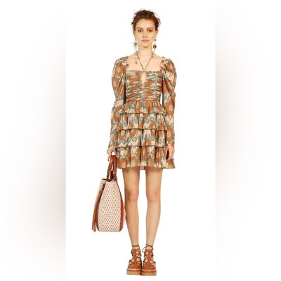 ULLA JOHNSON Naiya Dress in Nimbus Size 12 | eBay