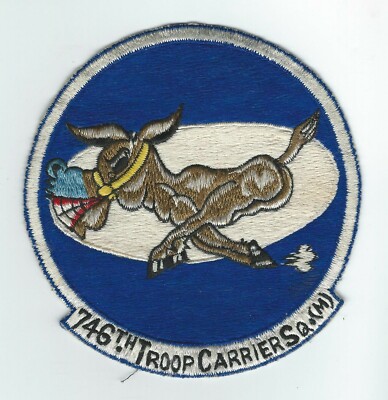 1950's 746th TROOP CARRIER SQUADRON(M)(5 INCH JAPANESE MADE) patch | eBay