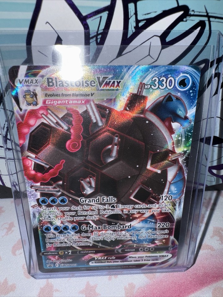 Pokémon TCG Blastoise VMAX Sword & Shield SWSH103 Holo Promo Promo | eBay