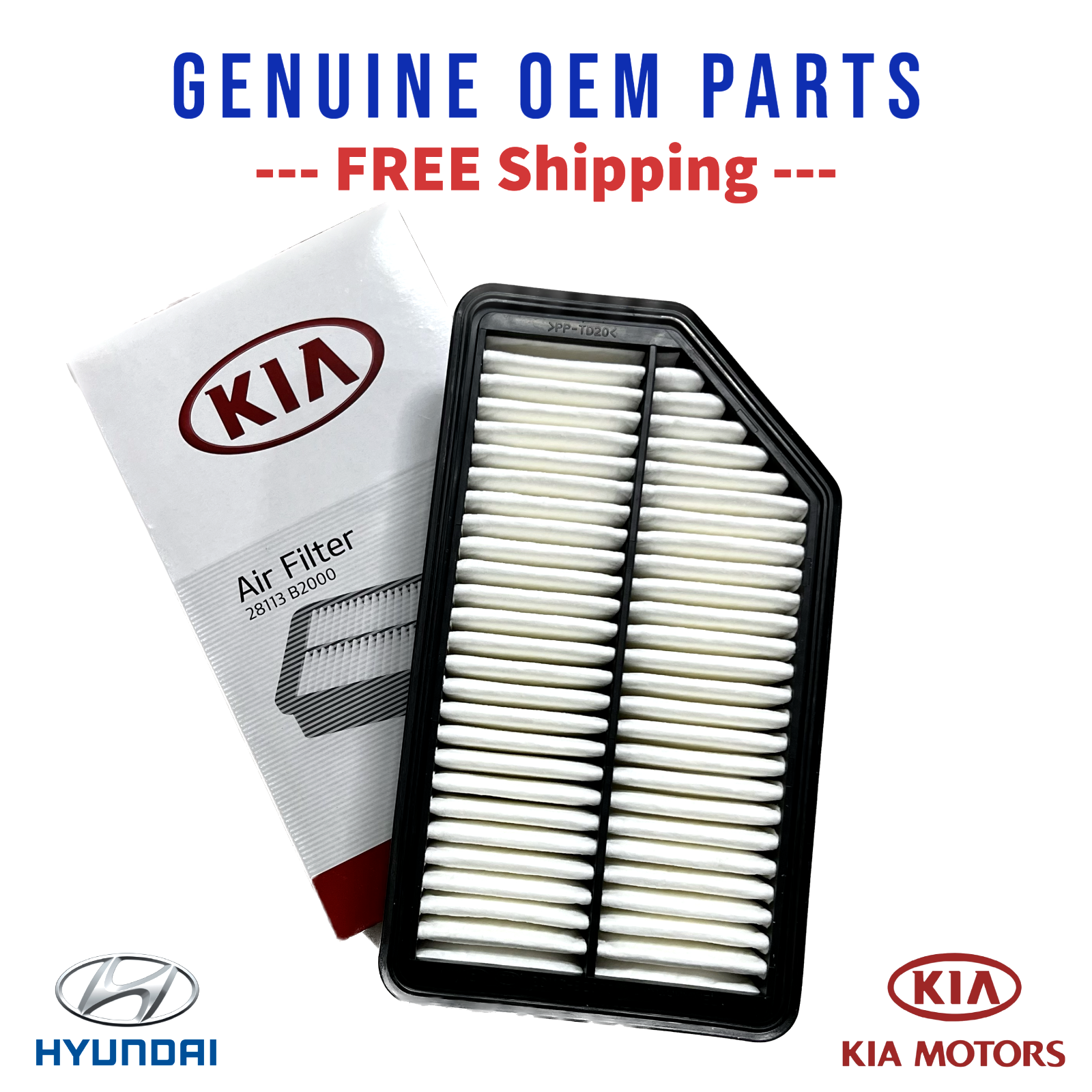Hyundai Kia Genuine OEM Air Filter for '14-'19 Soul (28113-B2000) | eBay