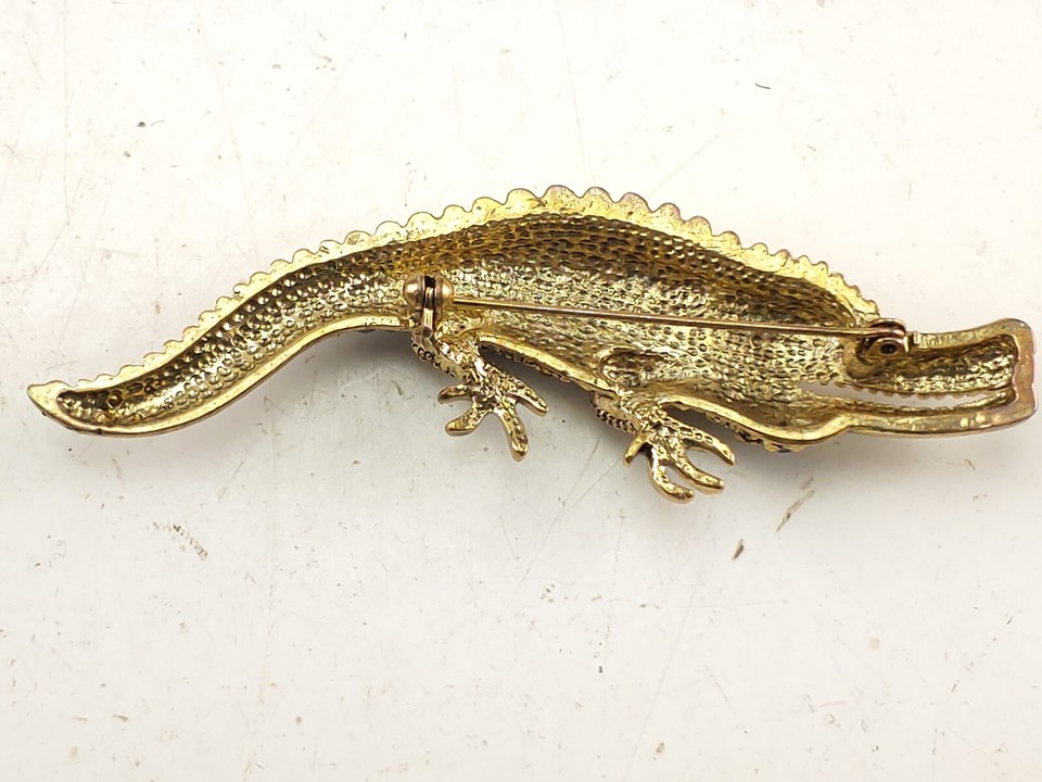 Florida Gator Colors Alligator Brooch Pin 3 Inches Long | eBay