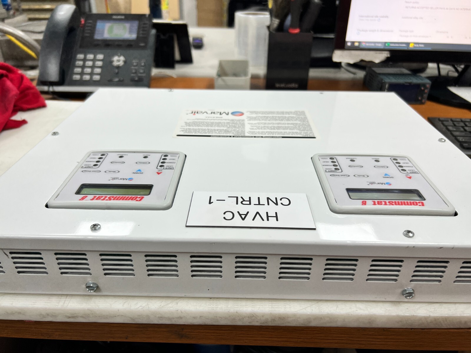 👀 MARVAIR COMMSTAT 6 HVAC CONTROLLER W/ MASTER & SLAVE MODULE S/12087 ...