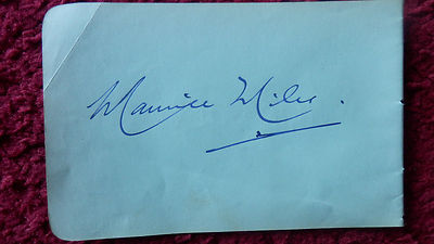 MAURICE MILES - CONDUCTOR - PHYLLIS SELLICK - PIANIST - AUTOGRAPHS ...
