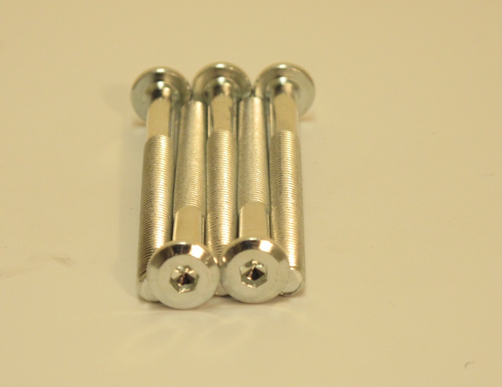 M6 Flat Head Hex Socket Hexagon Furniture Bolts Connector Fastener Semi ...