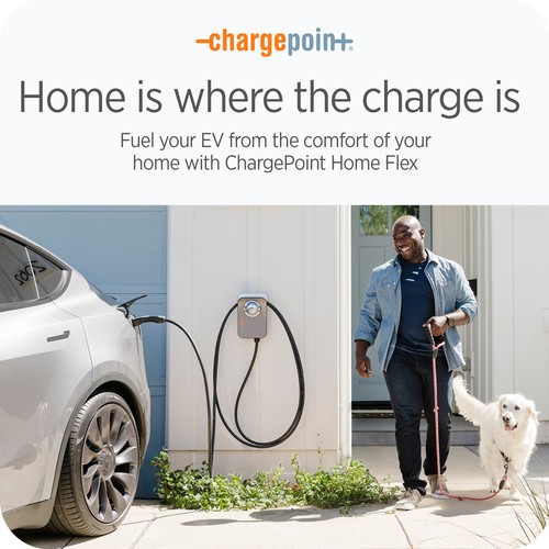 ChargePoint Flex Level 2 EV Charger, Hardwired EV Fast Charge Station ...