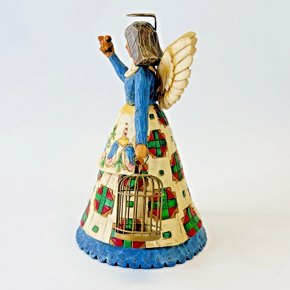Jim Shore Angel with Bird Cage 2002 Figurine 105168 Heartwood Creek | eBay