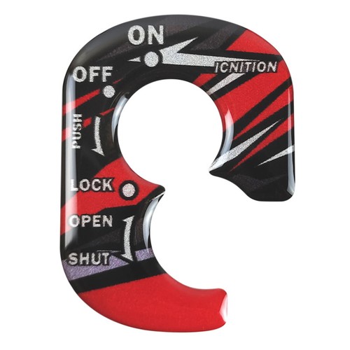 3D PVC Motorcycle Ignition Switch Key Lock Decal Cover Sticker For ...