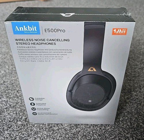 Ankbit E500 Pro Active Noise Cancellation Over Ear Headphones - Foldable - NEW | eBay