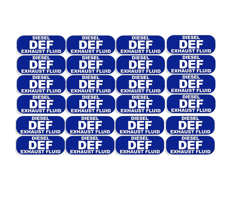 24Pcs DEF Diesel Exhaust Fluid Sticker Automotive Decals Vinyl for Cars ...
