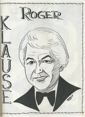 Roger Klaus caricature 1989 Magic Autograph Poster Gallery book by Gary ...
