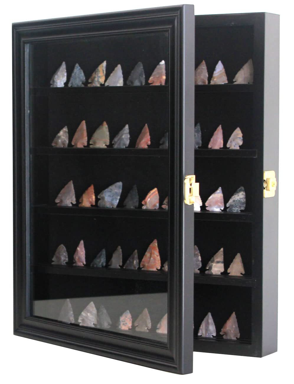 Arrowhead Display Case Native American Arrowhead Shadow Box Wall Mount ...