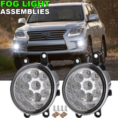 For Lexus LX570 2009 Pair Front Bumper Fog Light Lamp Replacement ...