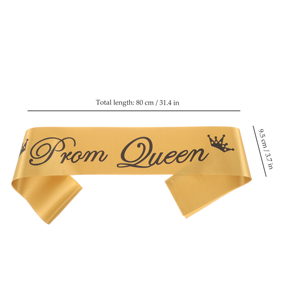 8 pcs Prom Queen Sashes Letter Sashes Decorations for Graduation Party ...